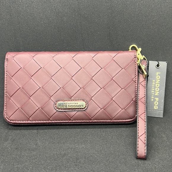 London Fog | Bags | London Fog Adalia Woven Zip Around Wallet | Poshmark